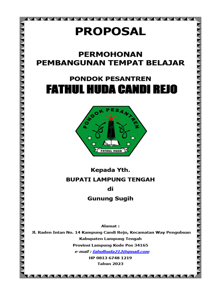 Proposal Tempat Belajar | PDF