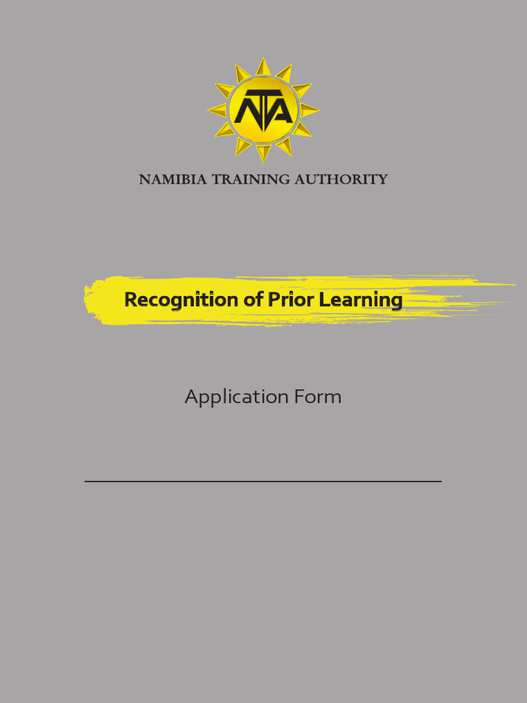 RPL Application Form | PDF