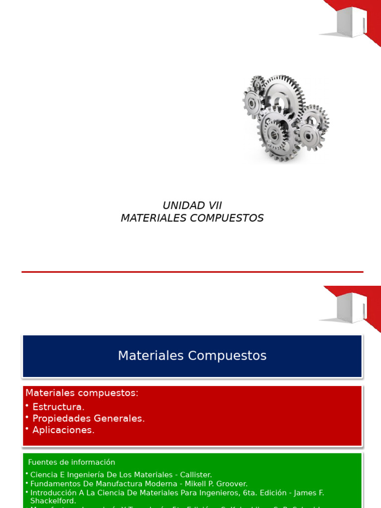 UNIDAD 7, MATERIALES COMPUESTOS | PDF