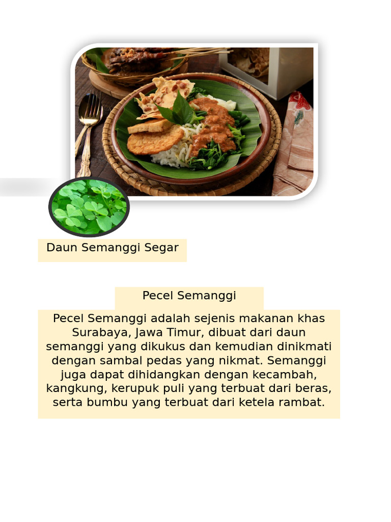 Pecel Semanggi | PDF