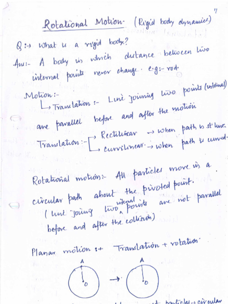 Rotational Motion 1 | PDF