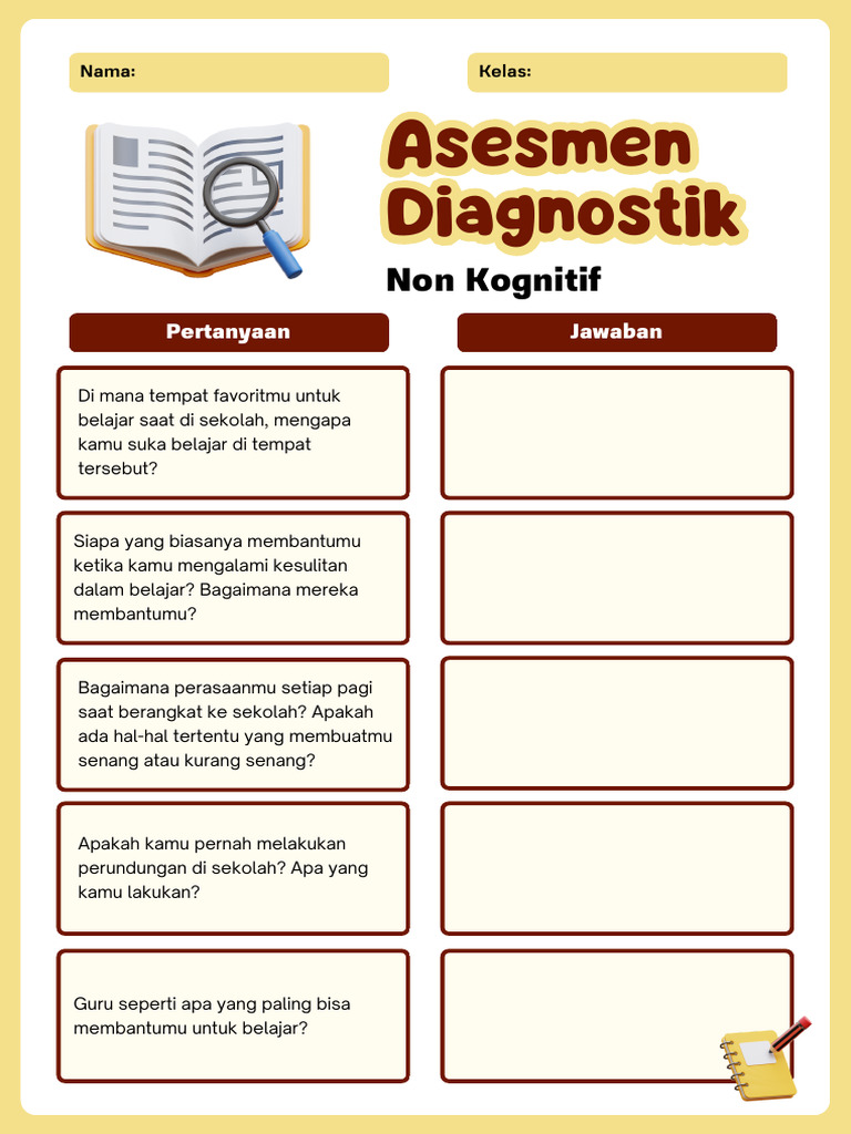 Asesmen Diagnostik Non Kognitif | PDF