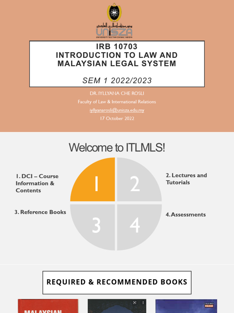 L1 Introduction To Law | PDF