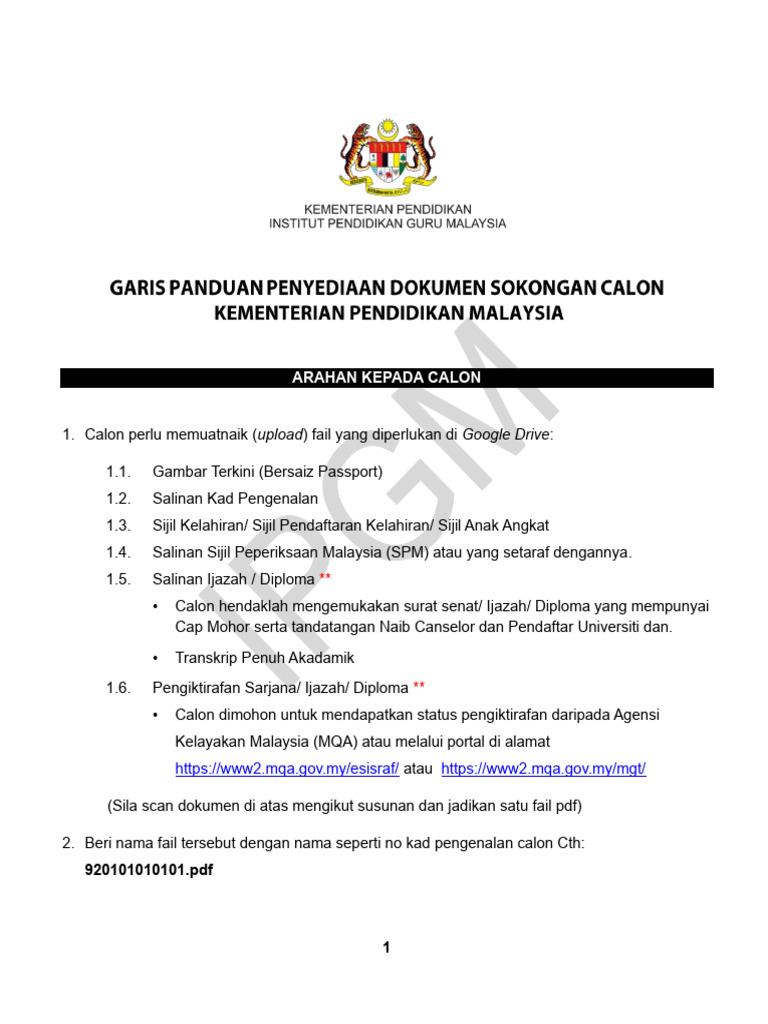 Panduan Penyediaan Dokumen PDPP PDP | PDF