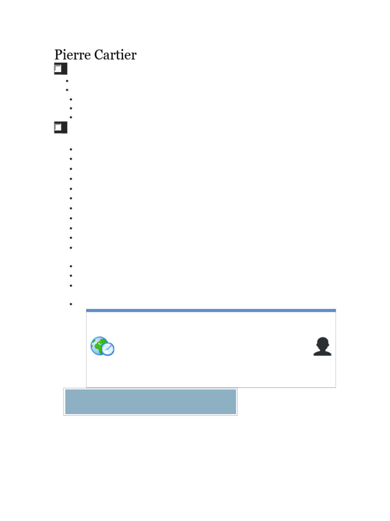 Pierre Cartier | PDF