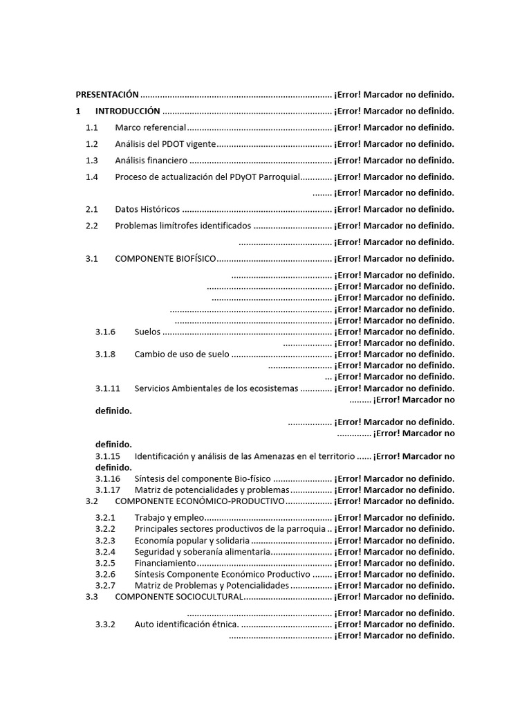 Contenido Minimo de Pdot | PDF
