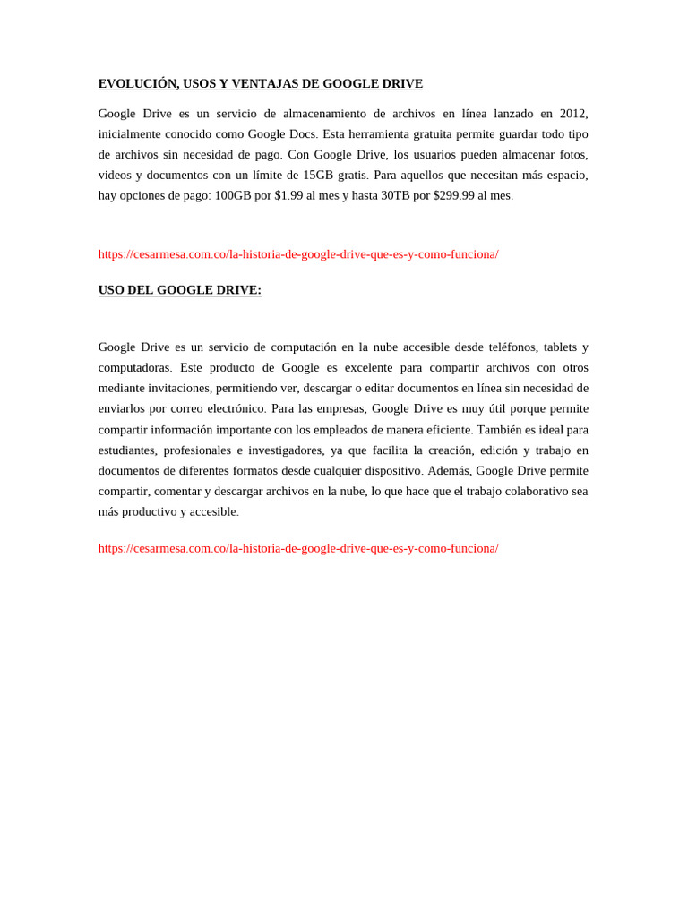 Google Drive - Introinfo | PDF