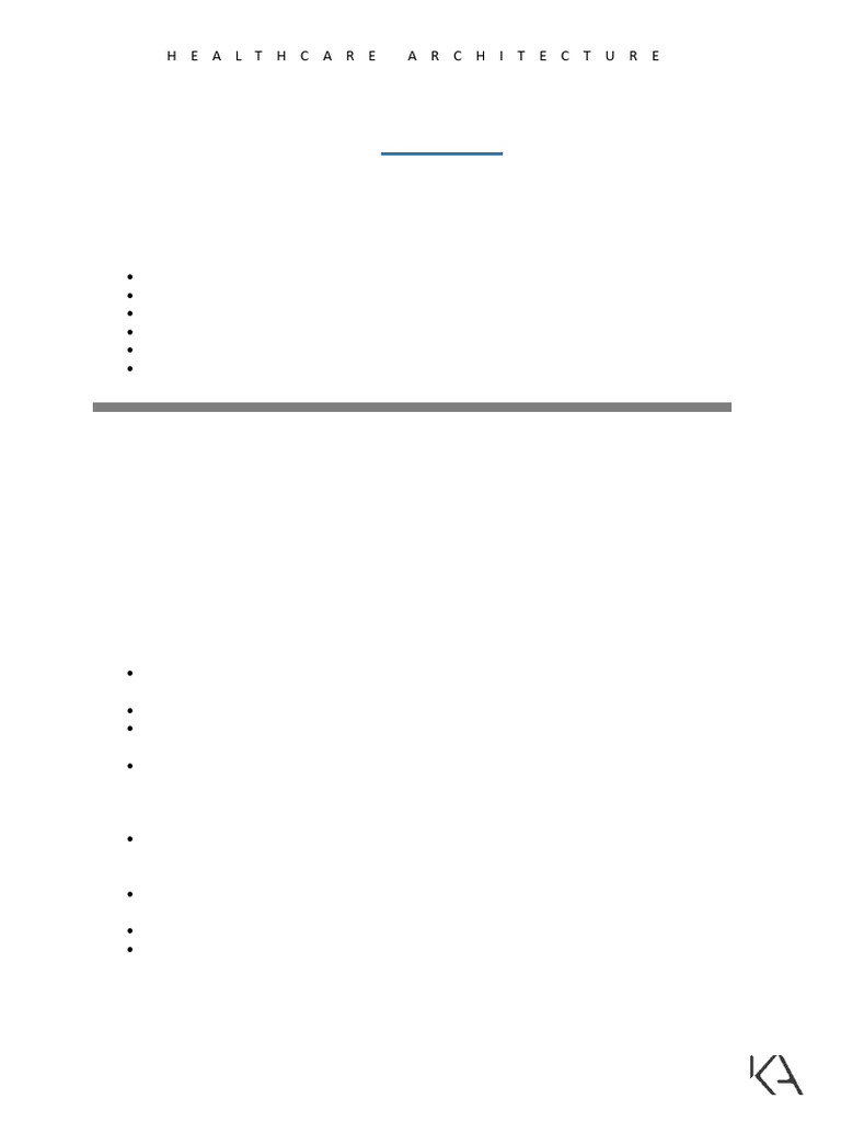 Healthcare Architecture Guidelines. | PDF