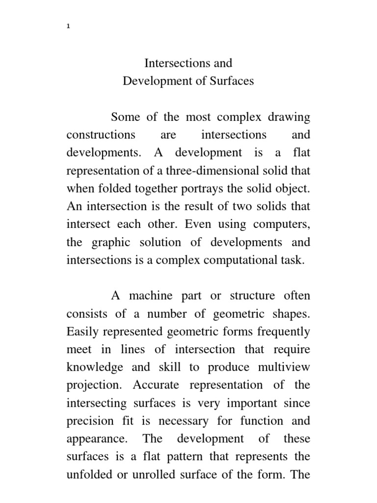 DRAW10W - Intersections and Development of Surfaces | Download Free PDF | Euclidean Geometry ...