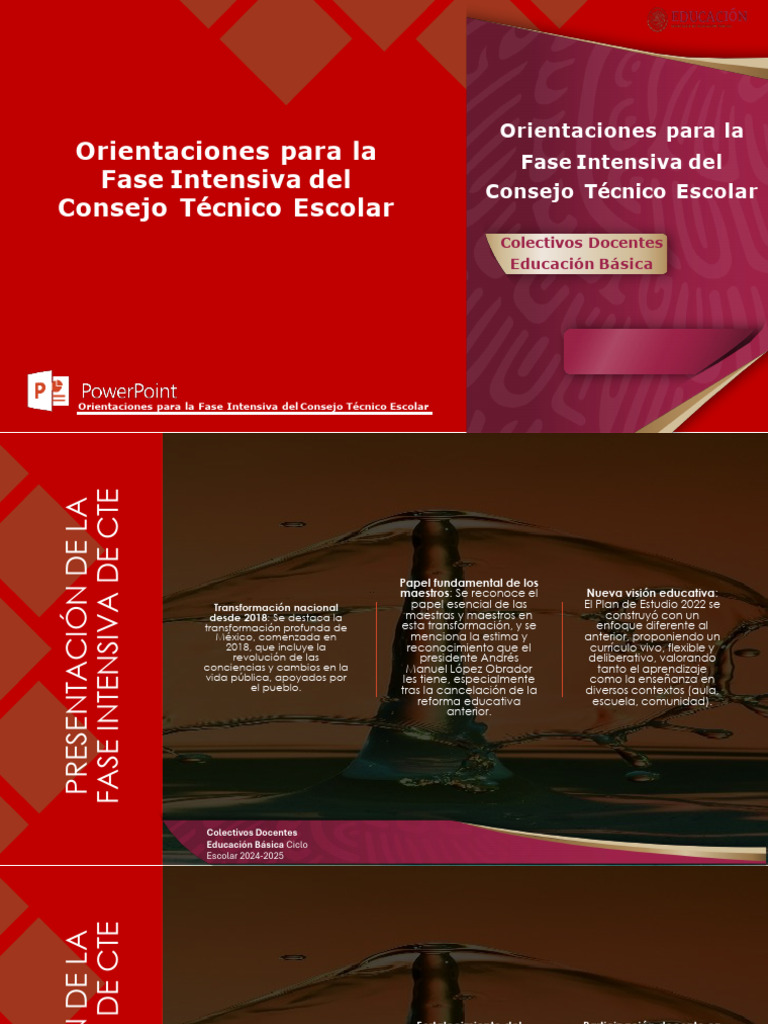 Presentación Fase Intensiva de CTE | PDF | Evaluación | Enseñando