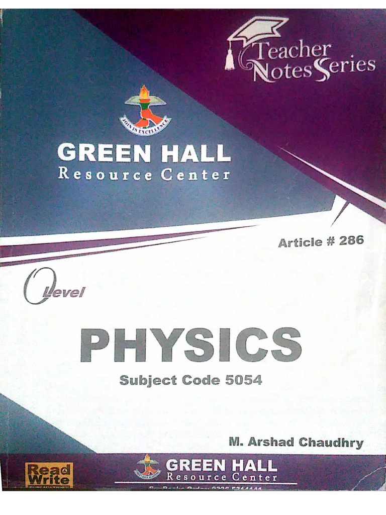 O Level Physics Notes | PDF