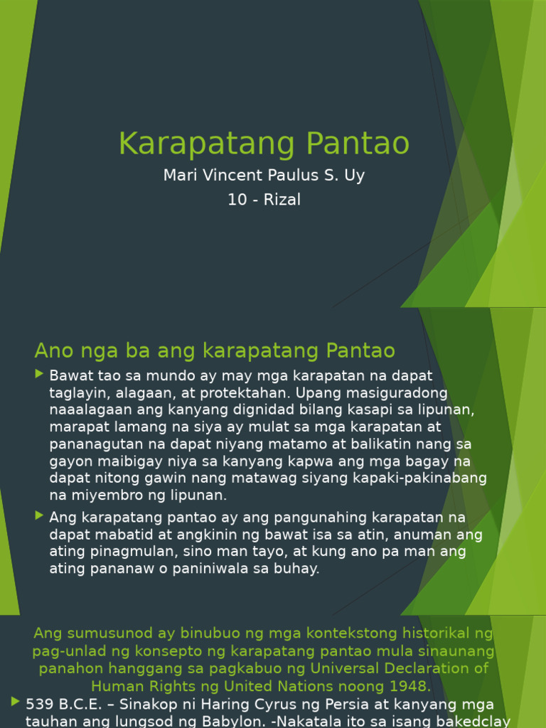 Karapatang Pantao | PDF