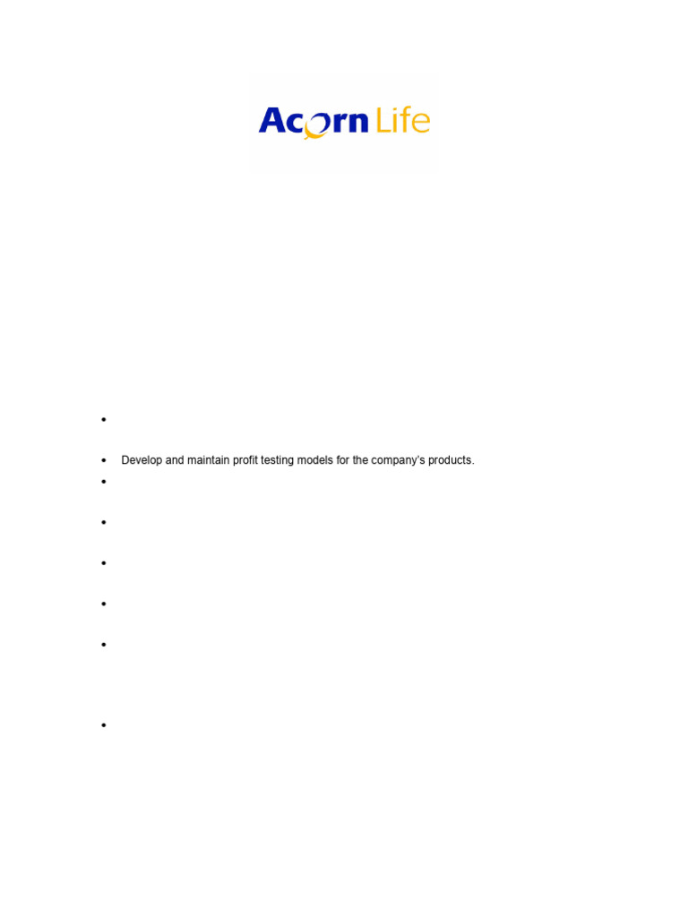 Pricing Actuary Life Propositions | PDF