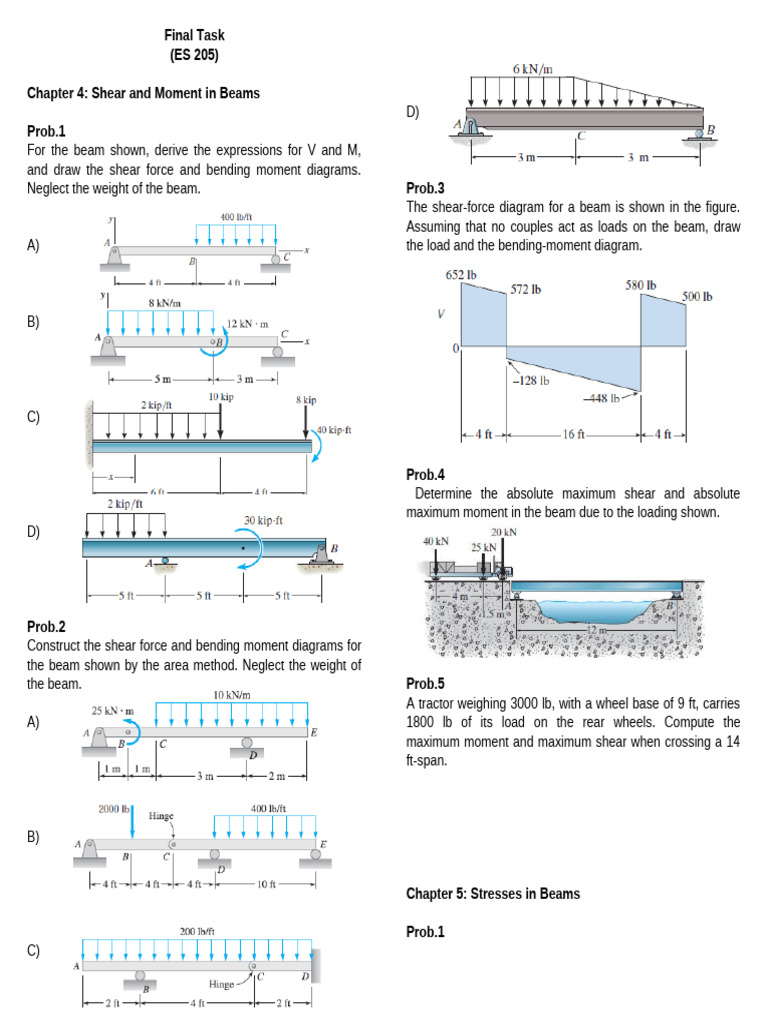 Problem Set Finals - ES205 2024 - MIDYEAR | PDF