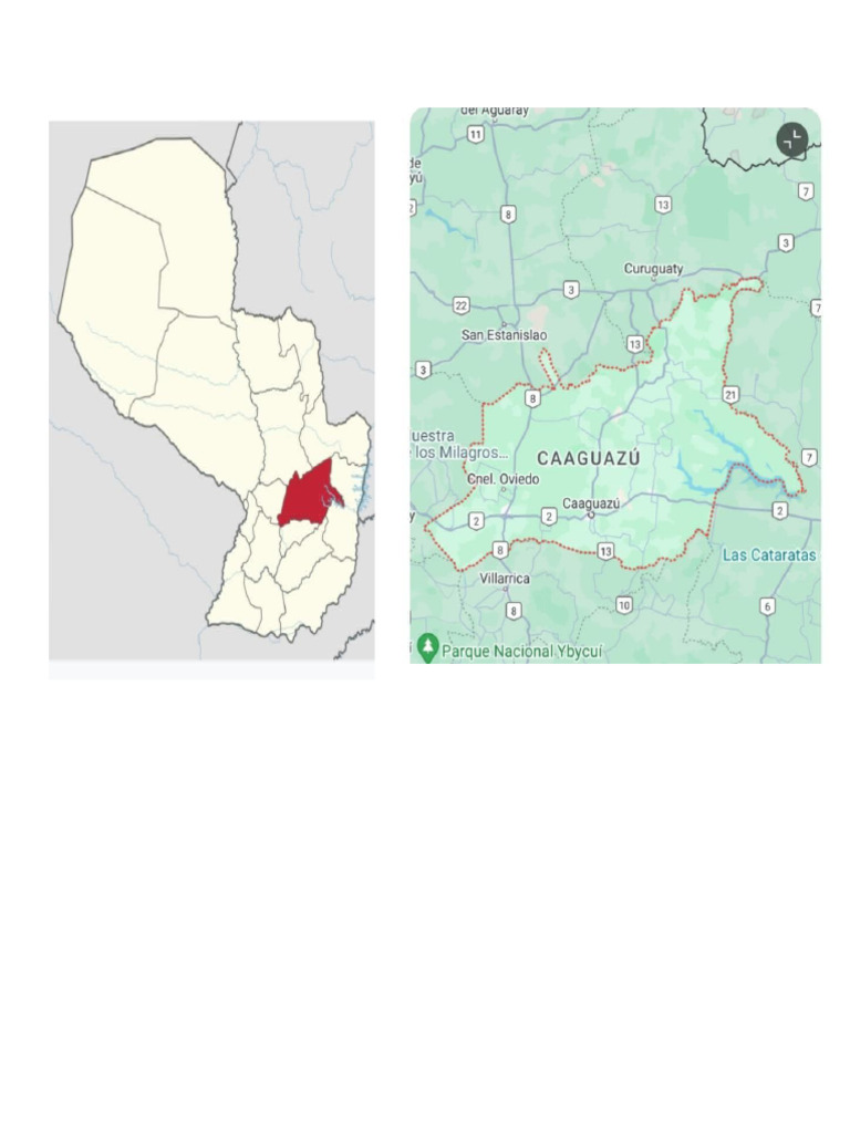 Caaguazu Mapa | PDF