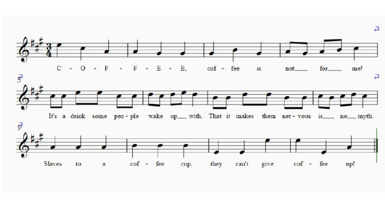 Coffee Song | PDF