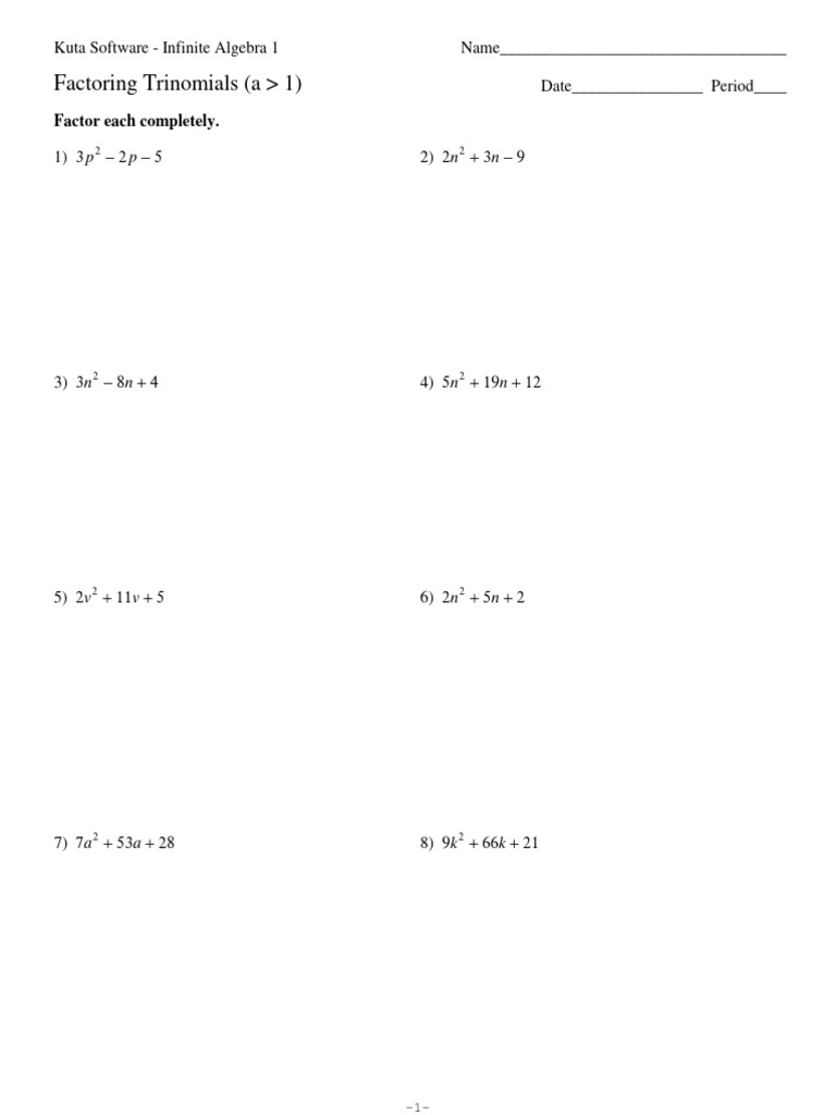 Factoring 2 | PDF