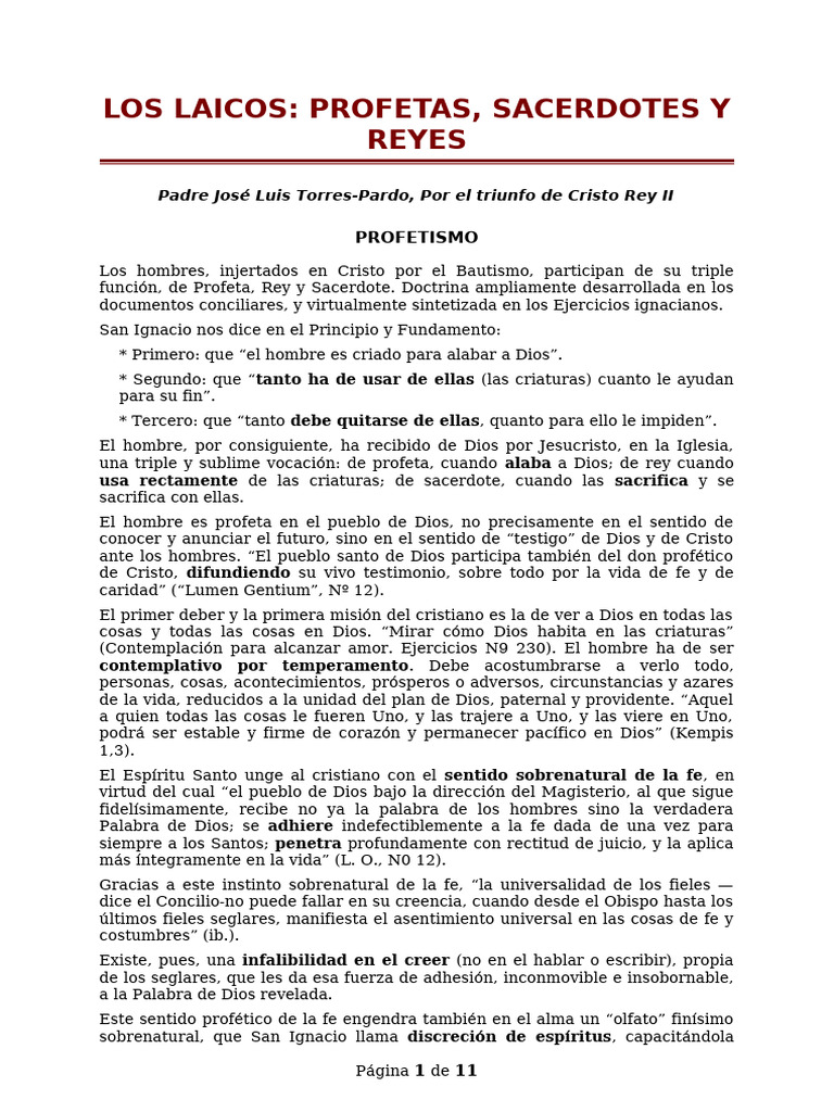 3 - P. Fr.-Profetas, Sacerdotes y Reyes | PDF