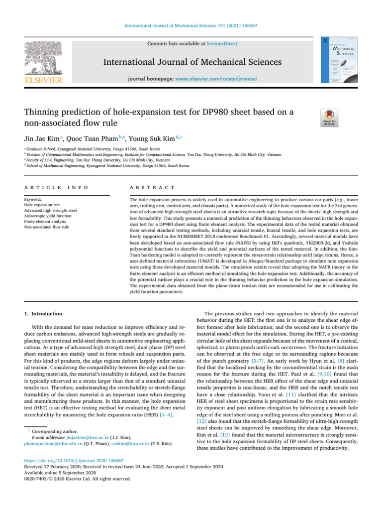 2020-Kim-Thinning Prediction of Hole-Expansion Test For DP980 Sheet ...