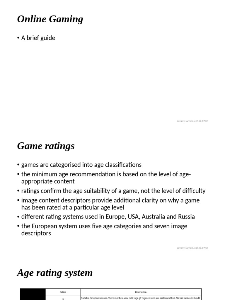 Online Gaming | PDF