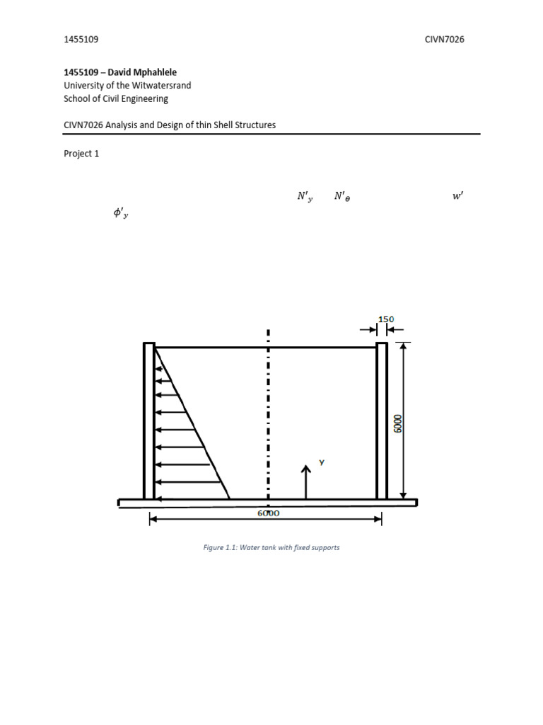 Shell Structures Spreadsheet Progrm Project 1 by DM Mphahlele | PDF ...