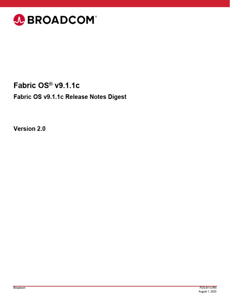v9.1.1c Releasenotes Digest v2.0 | PDF