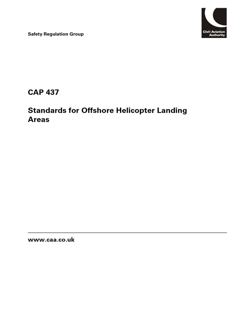 CAP 437 Standards For Offshore Helicopte | PDF