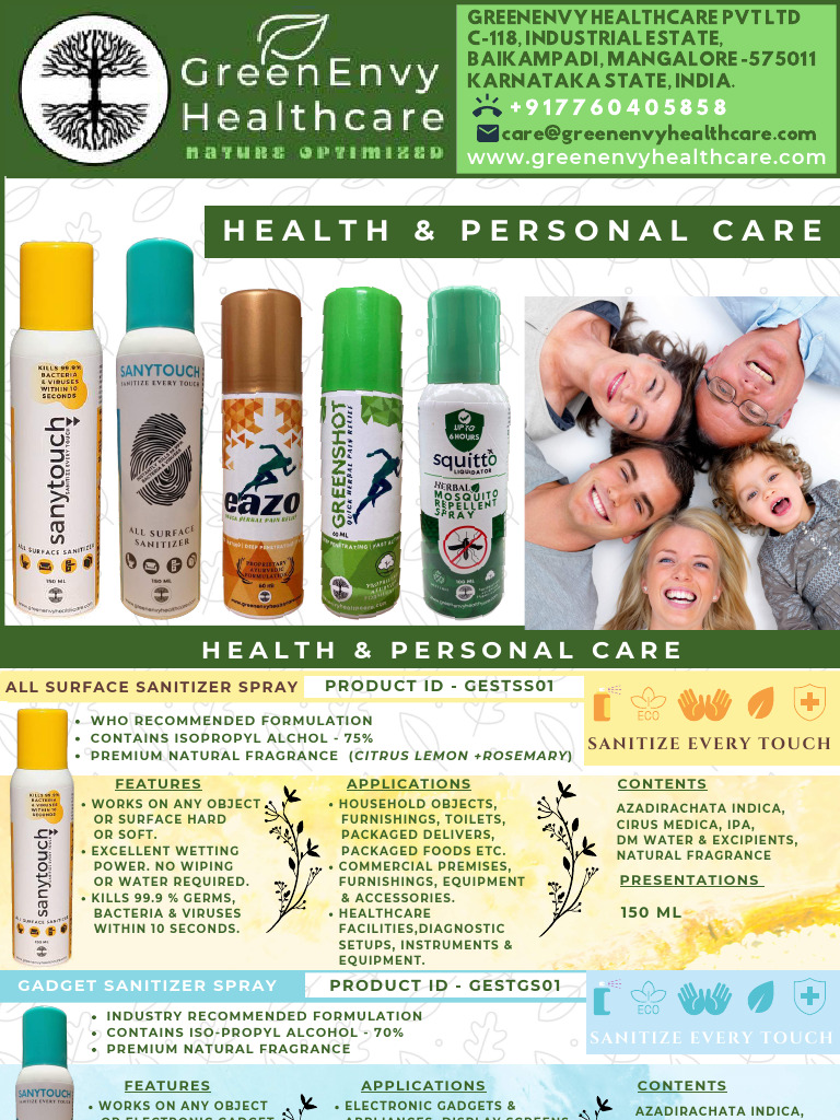 GreenEnvy Product Catalogue 2021-Compressed | PDF | Dermatitis | Wound