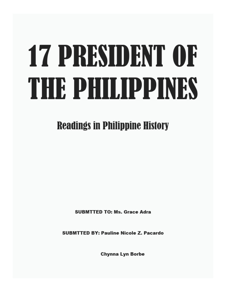17 President of The Philippines 1 | PDF