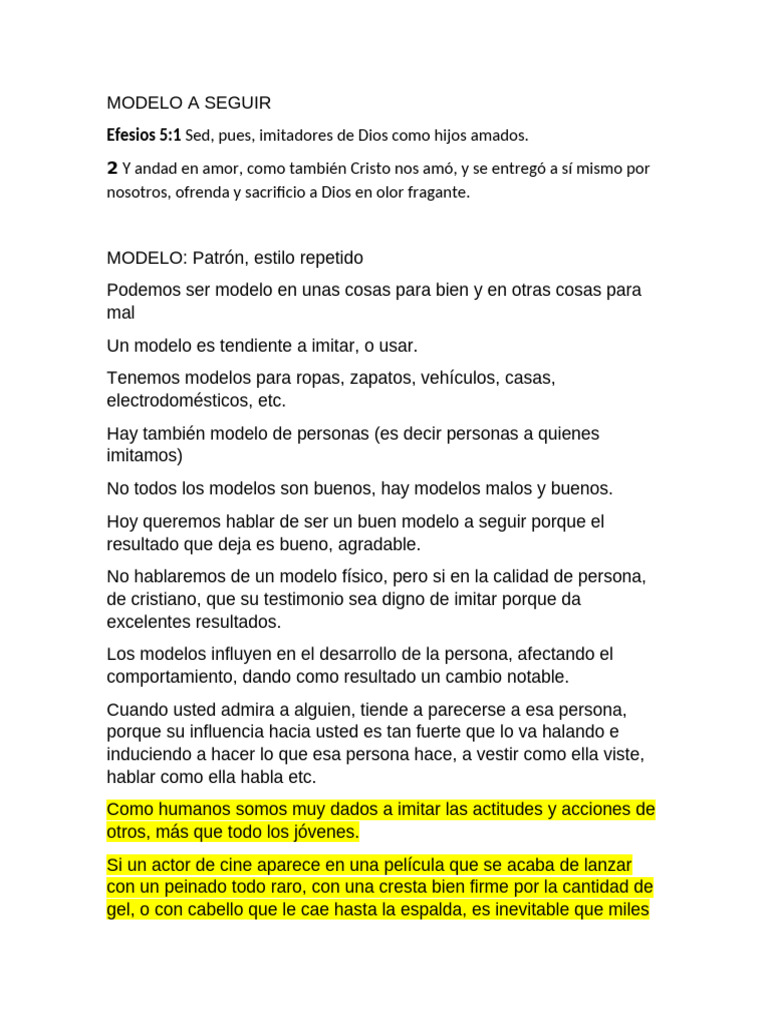 Modelo A Seguir | PDF