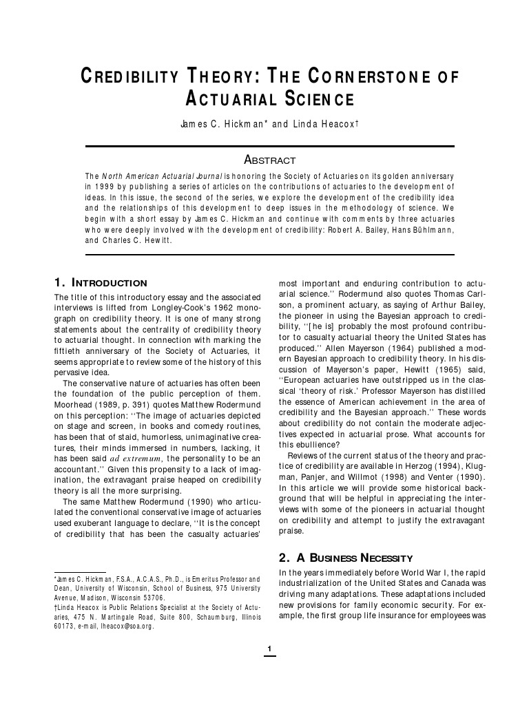 Naaj9904 - 10 Credibility Theory | PDF | Bayesian Probability | Statistics