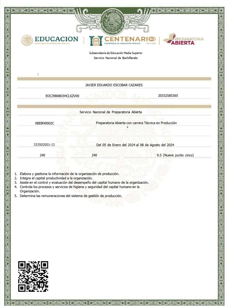 700682048-Certificado-Prepa 2 | PDF | Negocios