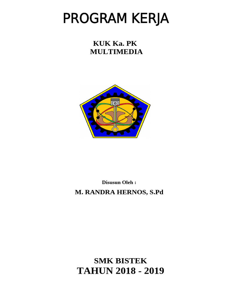 Program Kerja Kaprog SMK Multimedia | PDF