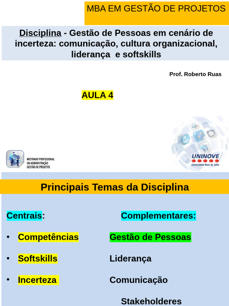 Aula 4 - Slides Aula 4 | PDF