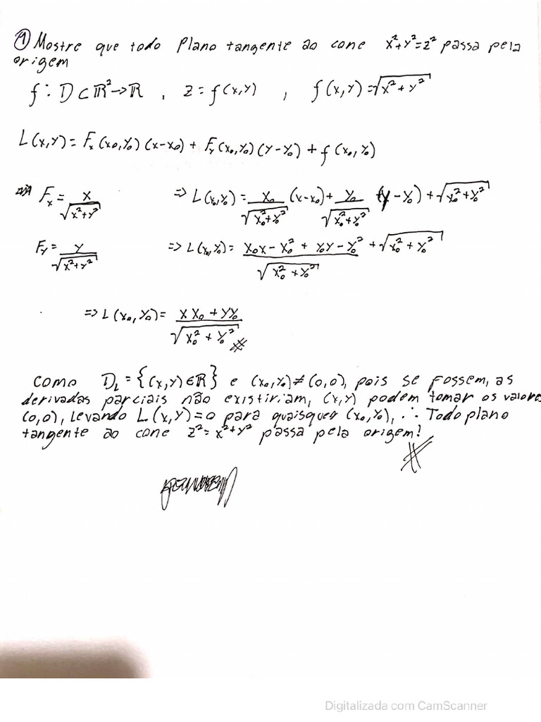 Lista 1 de Calc2 | PDF