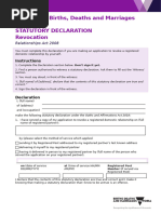 Proprietorship Declaration Letter | PDF
