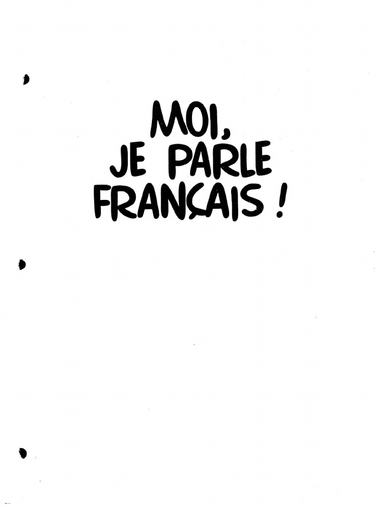 Moi, Je Parle Français (Niveau 4) | PDF