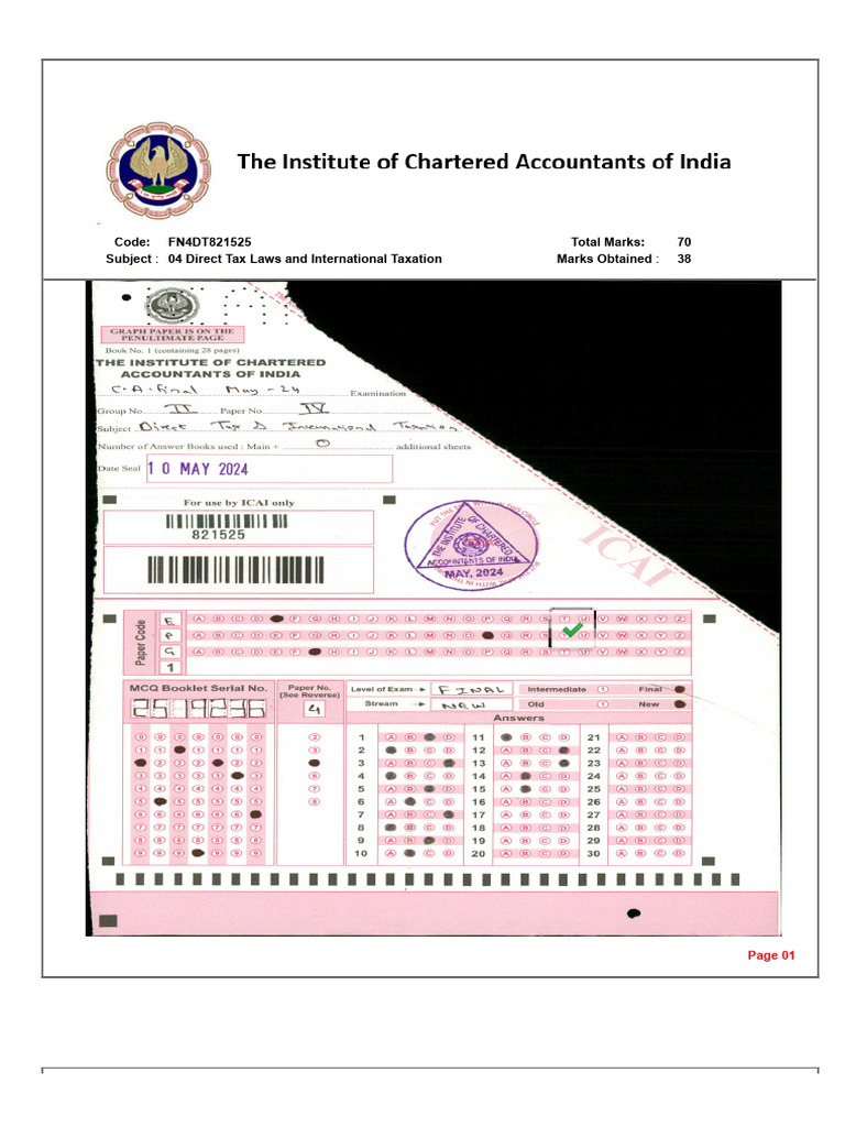 DM - Answersheet | PDF