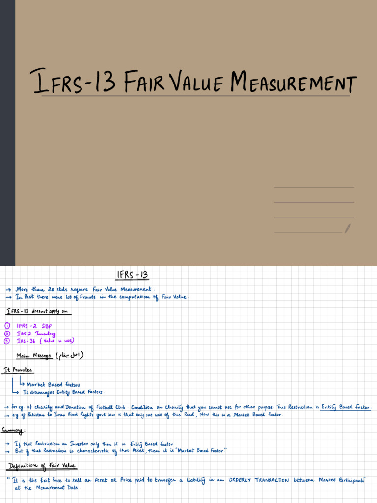 Ifrs 13 Fair Value | PDF