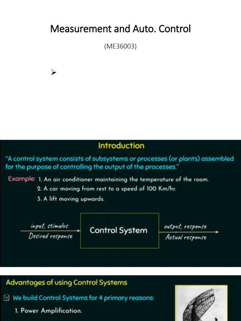 ME36003, Control System | PDF