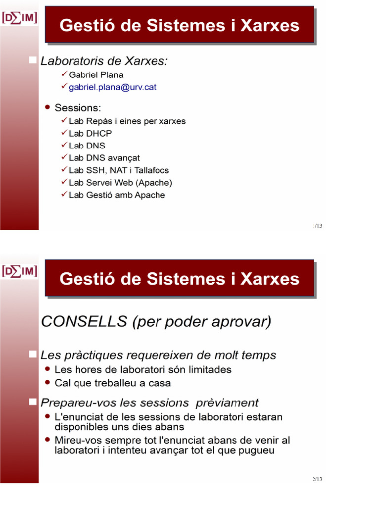 Diapos Xarxes | PDF