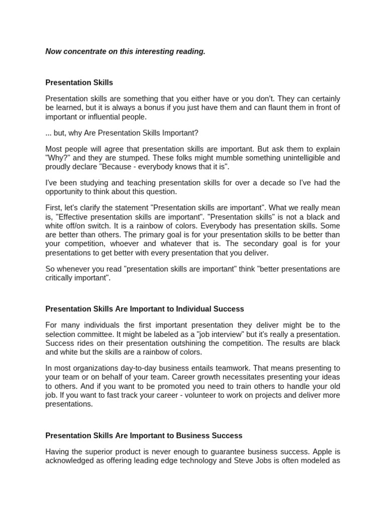 How To Make An Effective Presentation | PDF