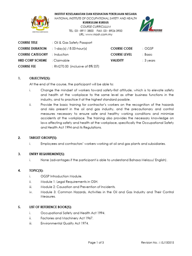 NIOSH-PDD-OGSP | PDF