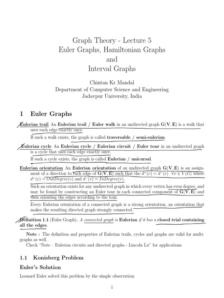 Euler Hamiltonian Interval | PDF | Graph Theory | Discrete Mathematics