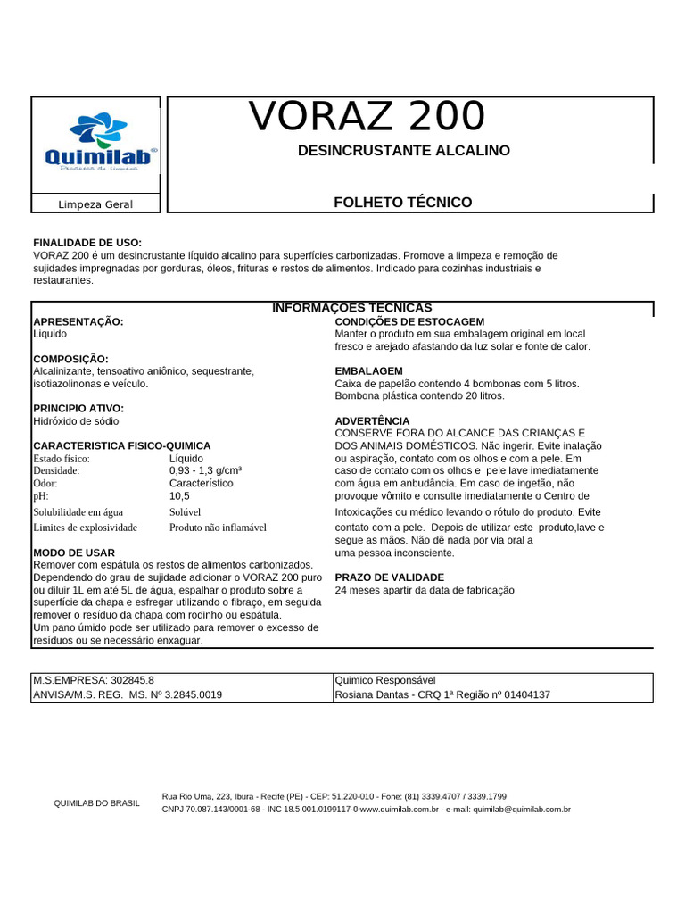 Voraz 200 | PDF