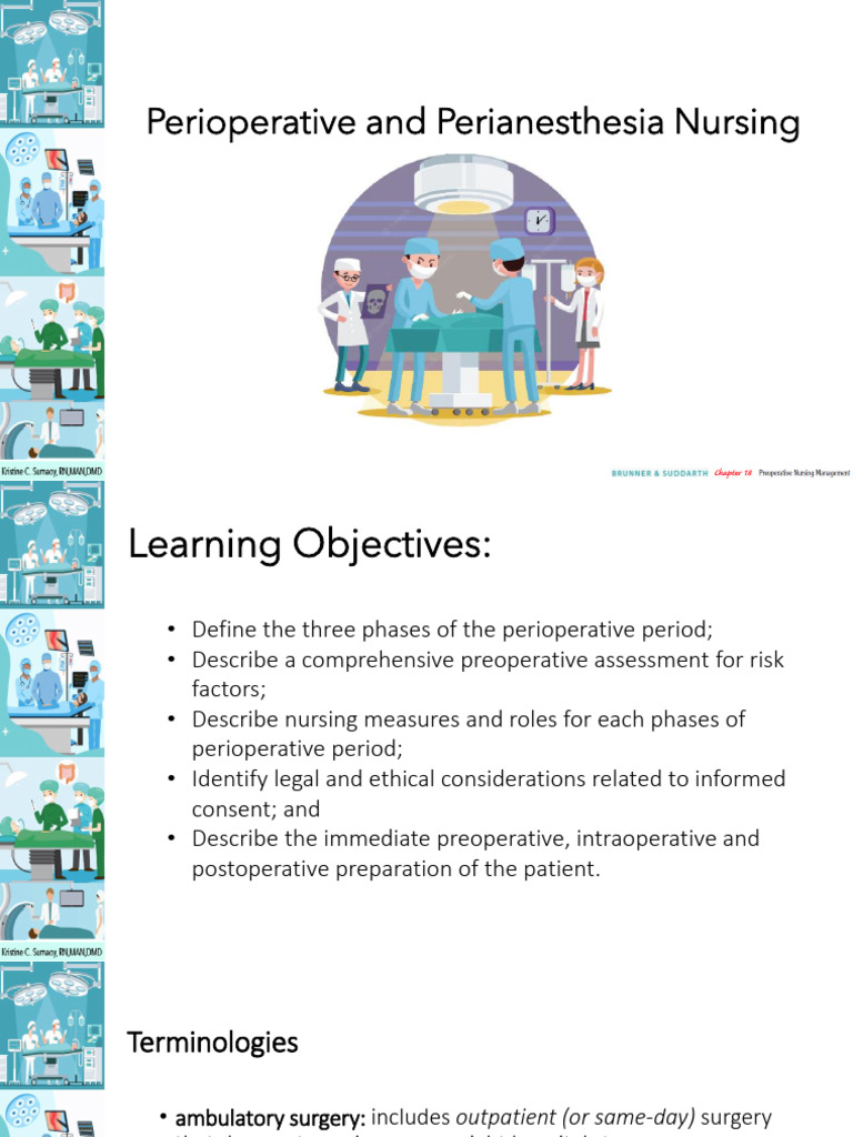 TOPIC 2,3,4 Peri, Intraop and Post Op NSG | PDF
