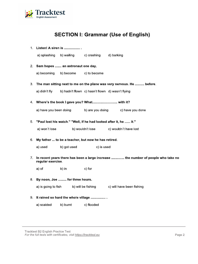 Test Ingles | PDF