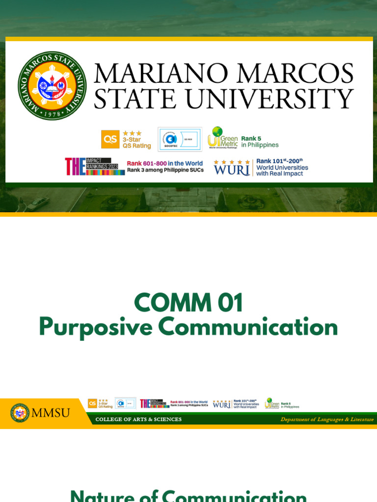 COMM-01 PPT 1 New-template | PDF
