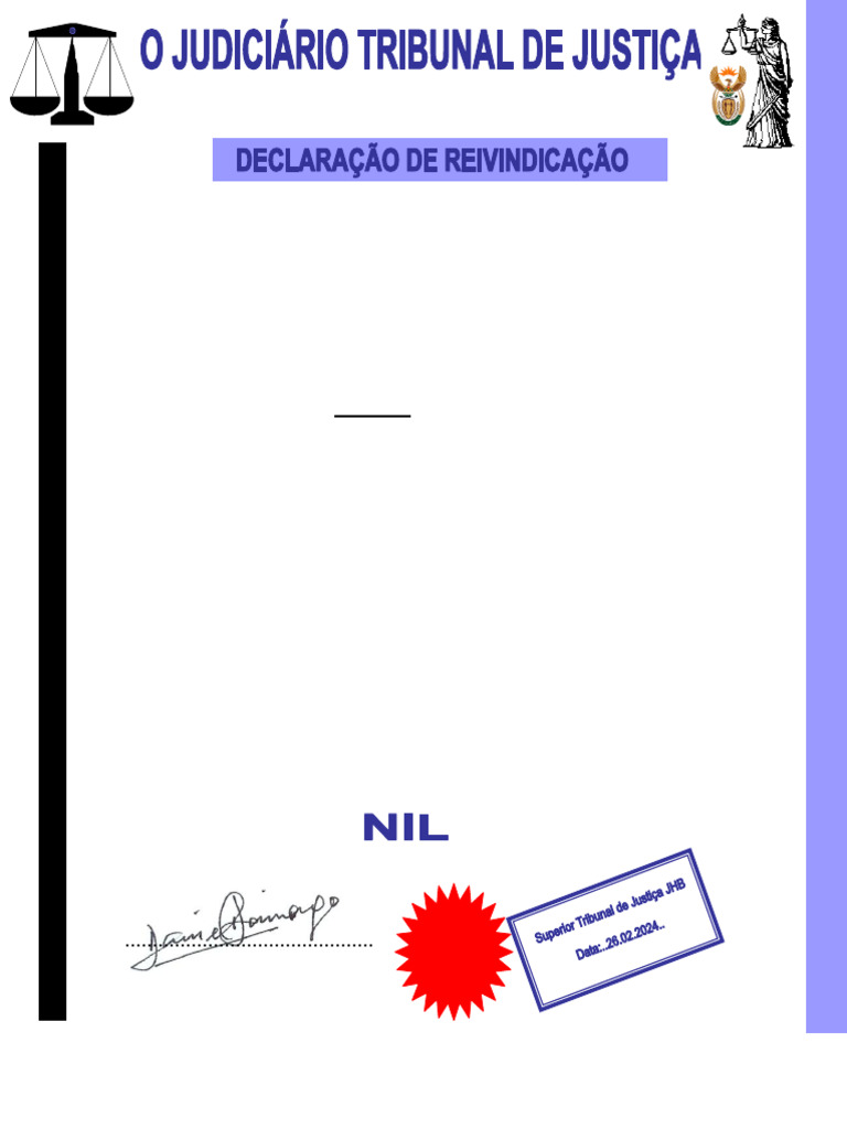 Court Affidavit Hermenegildo Vasco Timbe Pdf