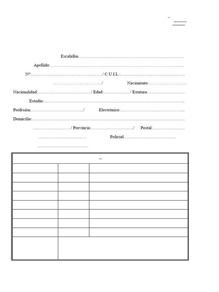 Microsoft Word - Formulario Ingreso - Profesionales, Maestranzas u Oficinistas | PDF